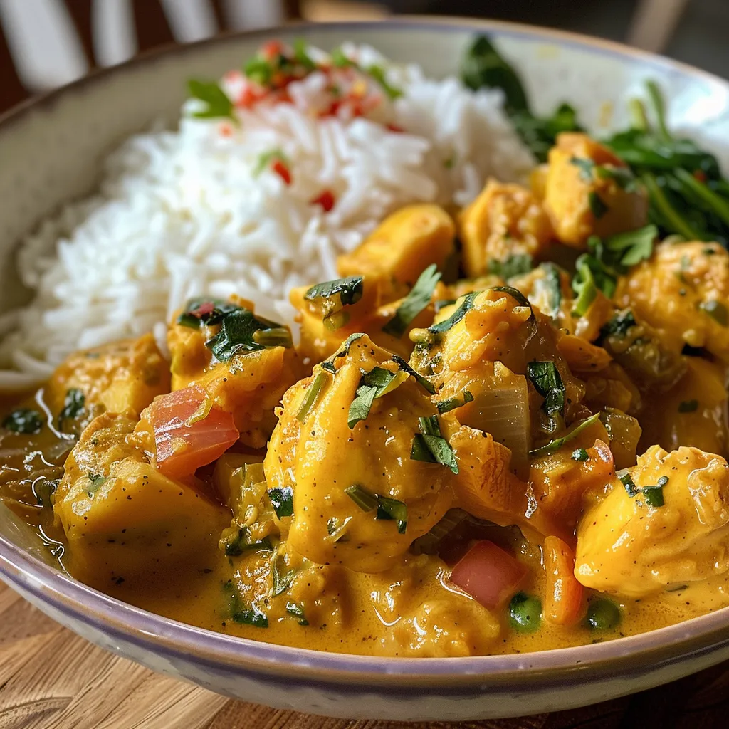 Pollo al Curry com Leite de Coco: Uma Receita Irresistível
